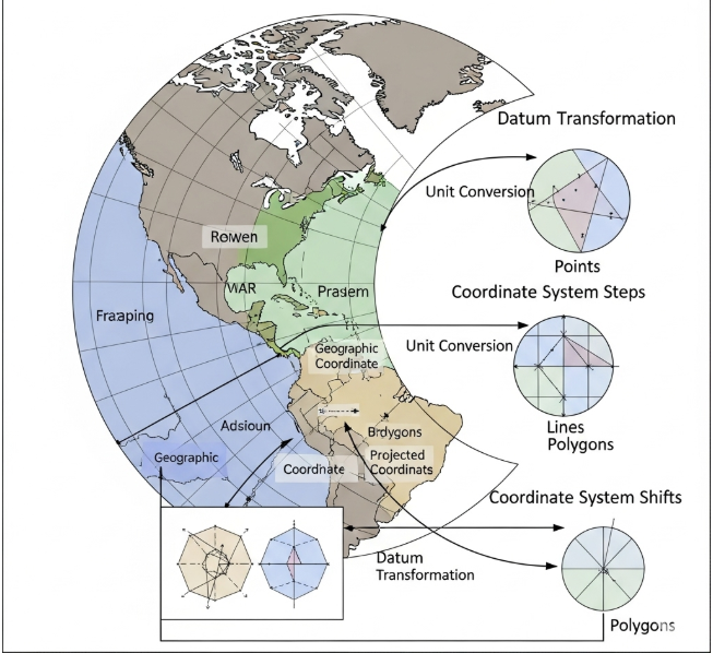 Reprojection | Common GIS terms | GeoWGS84.ai